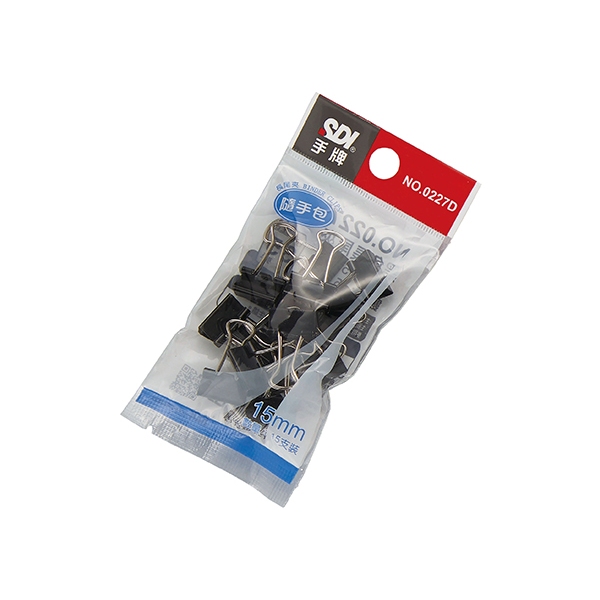 【角落文房】SDI手牌 0227D 15mm黑色長尾夾 隨手包 15支裝 | 蝦皮購物