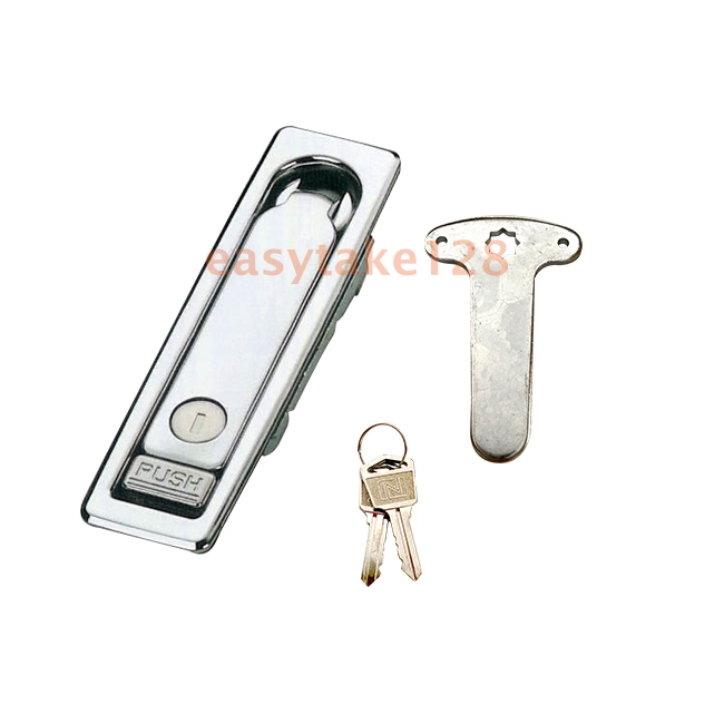 YL壓扣式把手附鎖A-281-1 150mm配電箱鎖 平面鎖 電氣箱鎖 開關箱 門鎖 把手 隱藏式把手 | 蝦皮購物