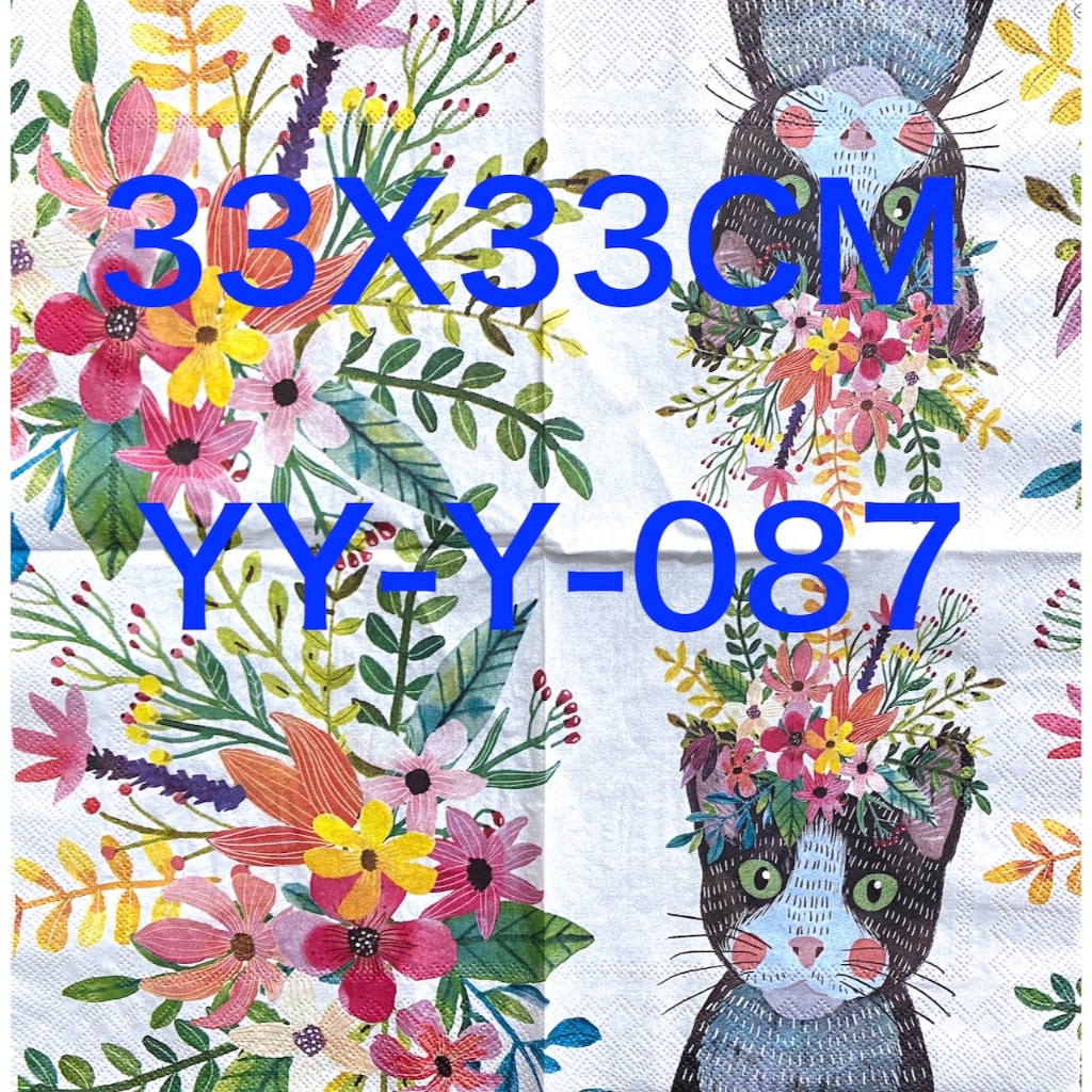 波弟彩繪拼貼/木器彩繪/蝶古巴特餐巾紙/YY-Y-087/可愛貓咪 | 蝦皮購物