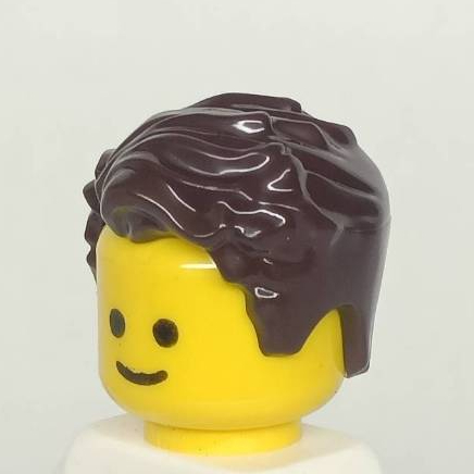 正版LEGO 男生頭髮35 短髮 沙色 深咖 露額頭 旁分 油頭 6152229 6427427 | 蝦皮購物