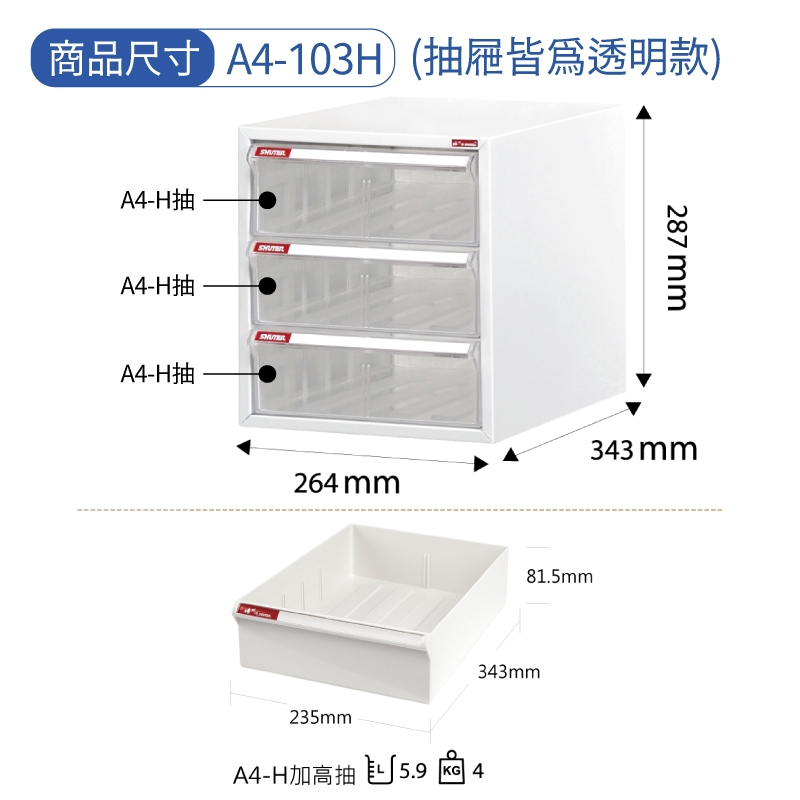 【熊熊好收納】樹德鋼板資料櫃 A4-103P/A4-103H/A4-104K/A4-105P/A4-106P收納櫃文件櫃 | 蝦皮購物