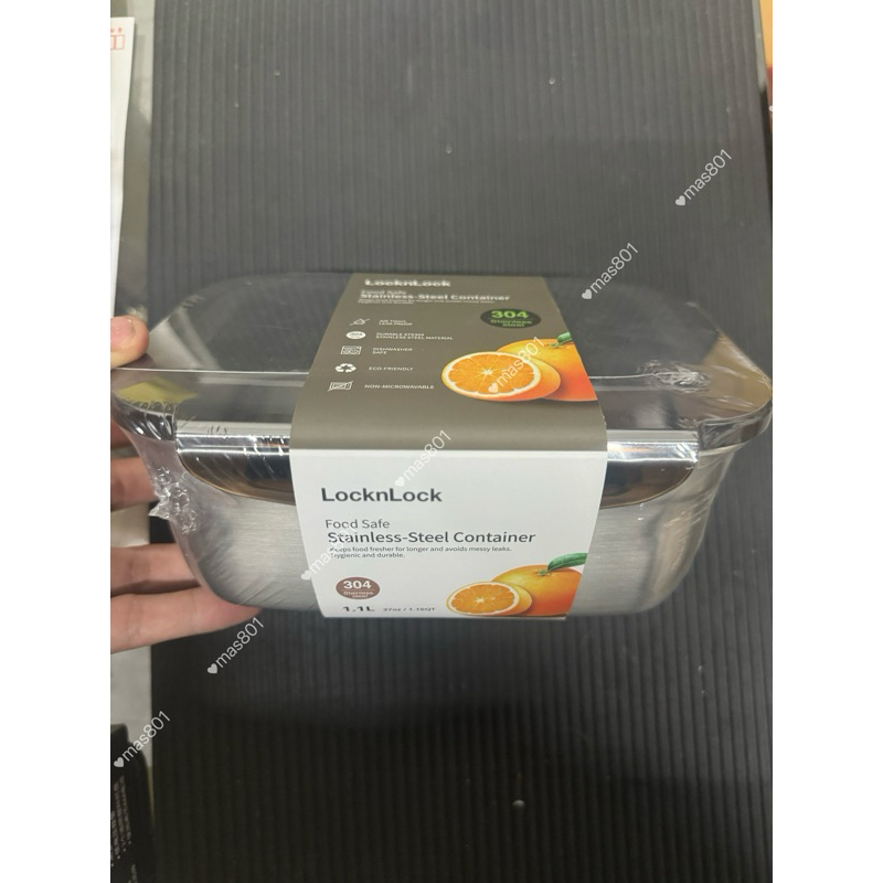 (含稅+10%蝦幣) LOCK＆LOCK樂扣樂扣不鏽鋼保鮮盒 304 670ml /1100ml 保鮮盒 餐盒 食物 | 蝦皮購物