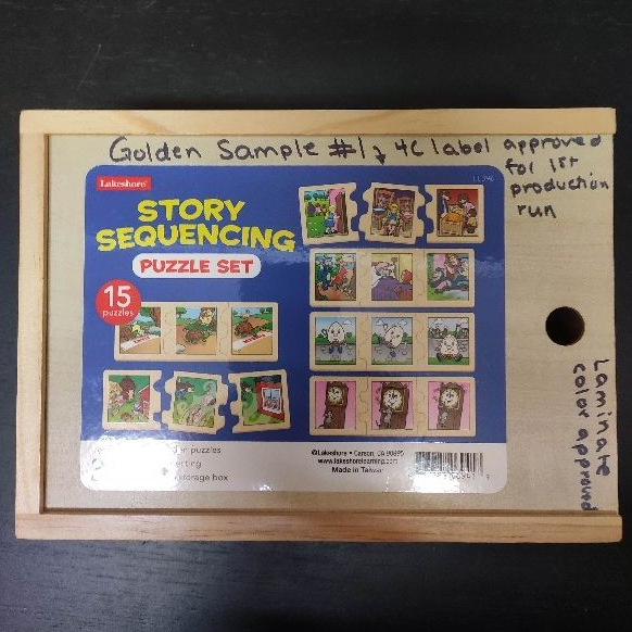 二手童書教具~Lakeshore story sequencing puzzle set (15 puzzles) | 蝦皮購物