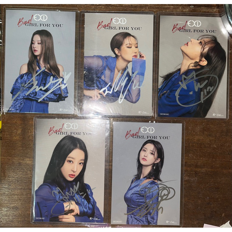 EXID 日巡限定 Bad girl for you 親筆簽名明信片 一組一起出 率智 LE Hani 慧潾 正花 | 蝦皮購物