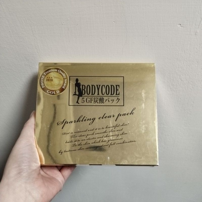 免運 原廠封膜 BODYCODE 5GF 炭酸パック | 蝦皮購物