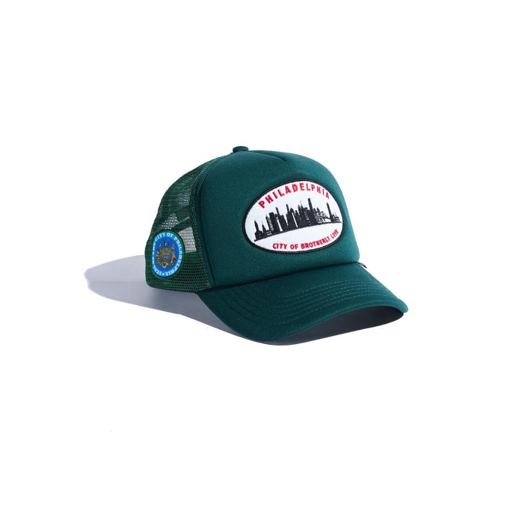 [ YAV ] 美國 Reference 授權 - SKYLINE PHILLY 費城 側邊刺繡 卡車帽 卡車司機帽 綠 | 蝦皮購物