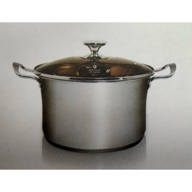 (全新現貨，快速出貨)瑞士MONCROSS 304不鏽鋼琥珀湯鍋組24cm 5.7L 強化玻璃 電磁爐 超質感過年伴手禮 | 蝦皮購物