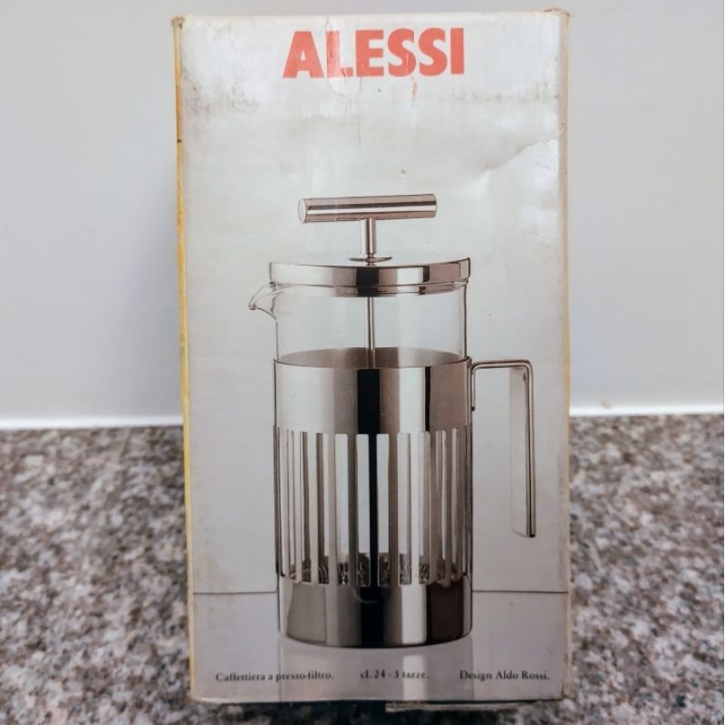 Alessi 9094/3 濾壓壺 壓濾式咖啡壺 8oz 免運 義大利精品 沖泡器 Aldo Rossi 咖啡壺 | 蝦皮購物