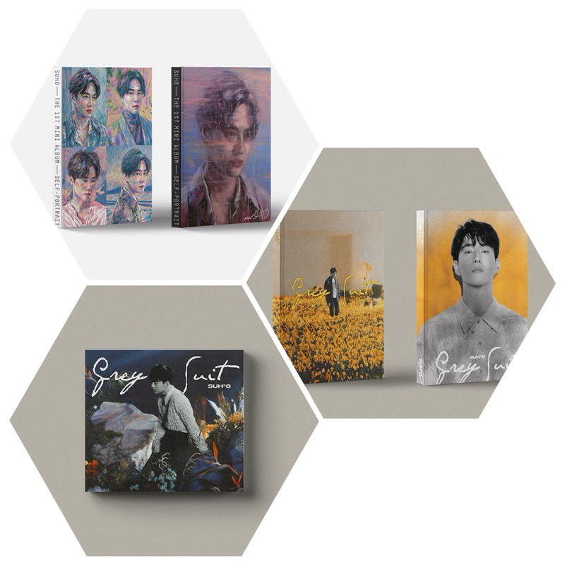 EXO SUHO 金俊勉 Self Portrait 自畫像 Grey Suit SOLO 專輯 小卡 特典 SH2O | 蝦皮購物
