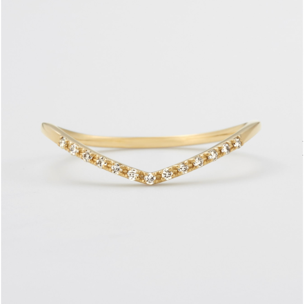 agete 18K V型鑽石戒指 (詢問尺寸請聊聊) | 蝦皮購物