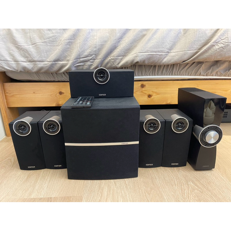 [二手] Edifier 漫遊者 聲道家庭劇院 Edifier C6XD 5.1聲道 六件式 多媒體喇叭 音響 光纖輸入 | 蝦皮購物
