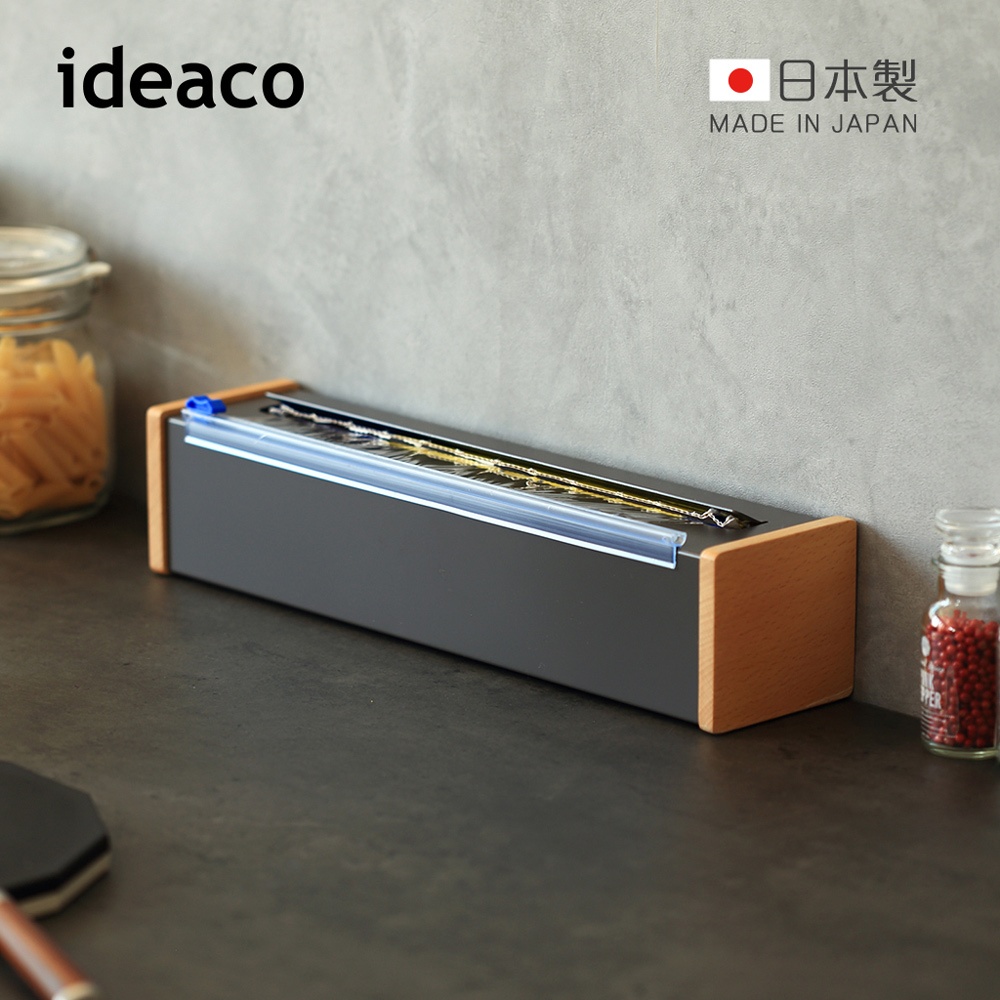【日本ideaco】日本製原木鋼製保鮮膜切割器(送保鮮膜1入)-多色可選 | 蝦皮購物