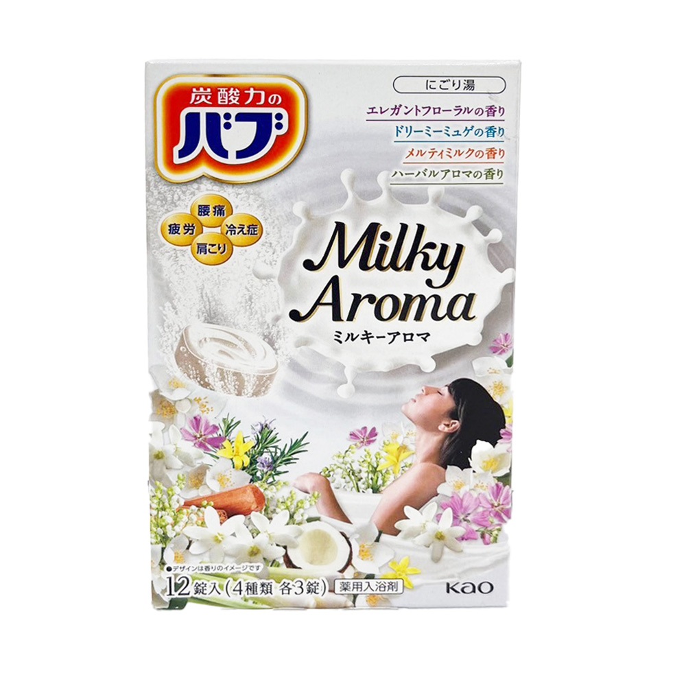 KAO花王 碳酸入浴劑-乳白香氛 40g×12錠入【Donki日本唐吉訶德】 | 蝦皮購物