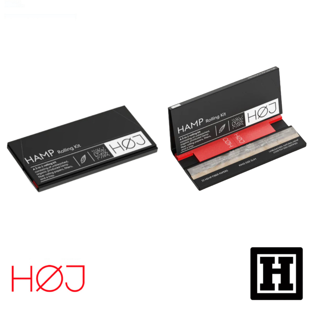 [H Market] 丹麥原裝 HOJ HAMP Paper 漢麻製造 行家捲菸紙 附紙濾嘴 紙托盤 420 HØJ | 蝦皮購物