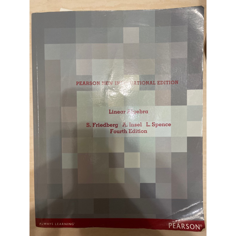 Pearson new international edition Linear Algebra 4th 線性代數 | 蝦皮購物