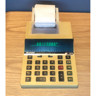 1984（昭和59年）日本SHARP稀有老件收藏 vx-1614骨董計算機 VFD真空螢光燈管計算機未附變壓器 | 蝦皮購物