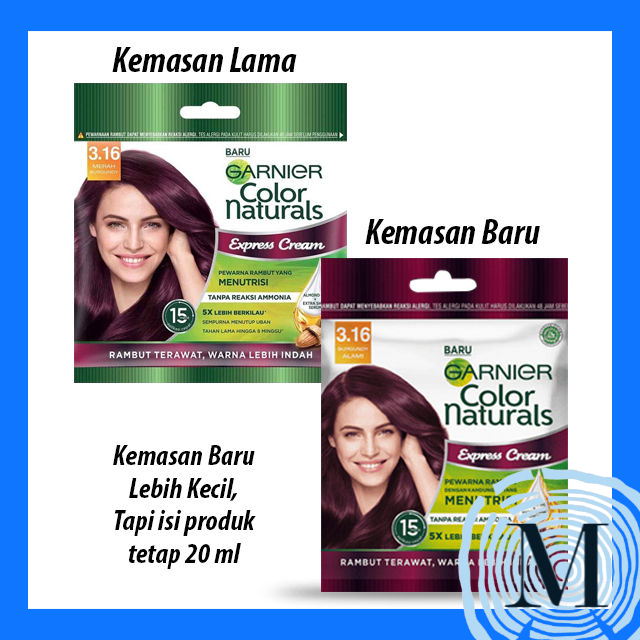 Garnier Color semir rambut pewarna MKBT89 MERAH BURGENDY | 蝦皮購物