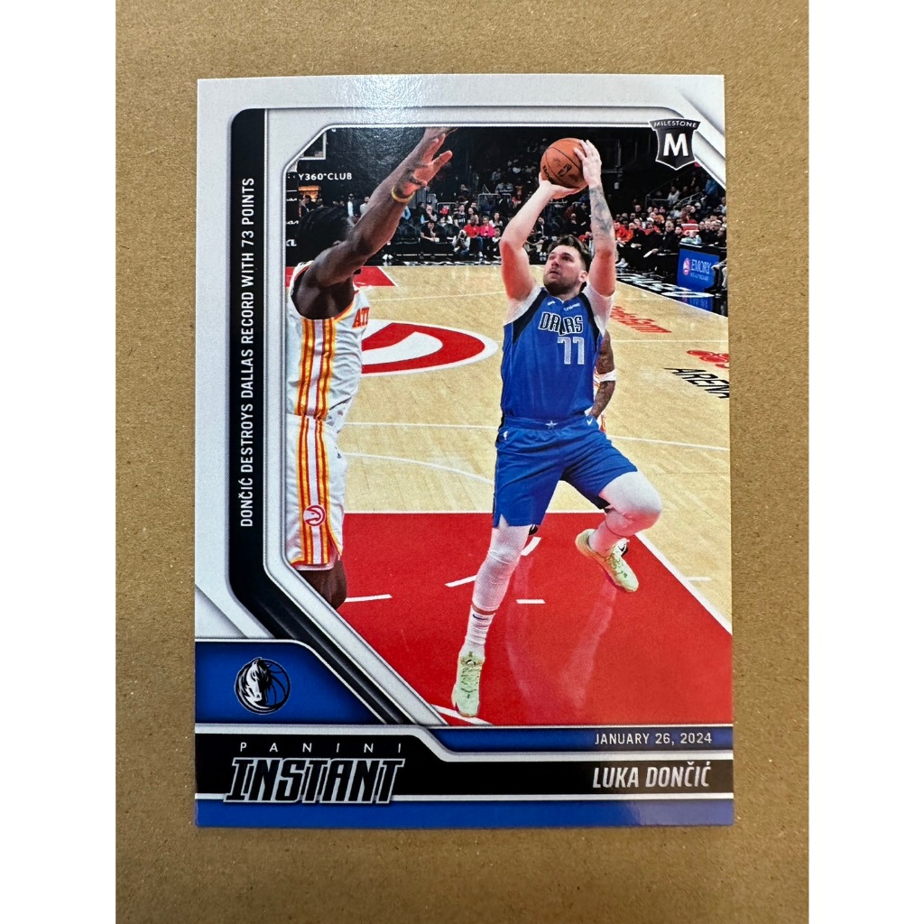 2024 Panini Instant NBA Luka Doncic 單場73分 破紀錄 球員卡 | 蝦皮購物