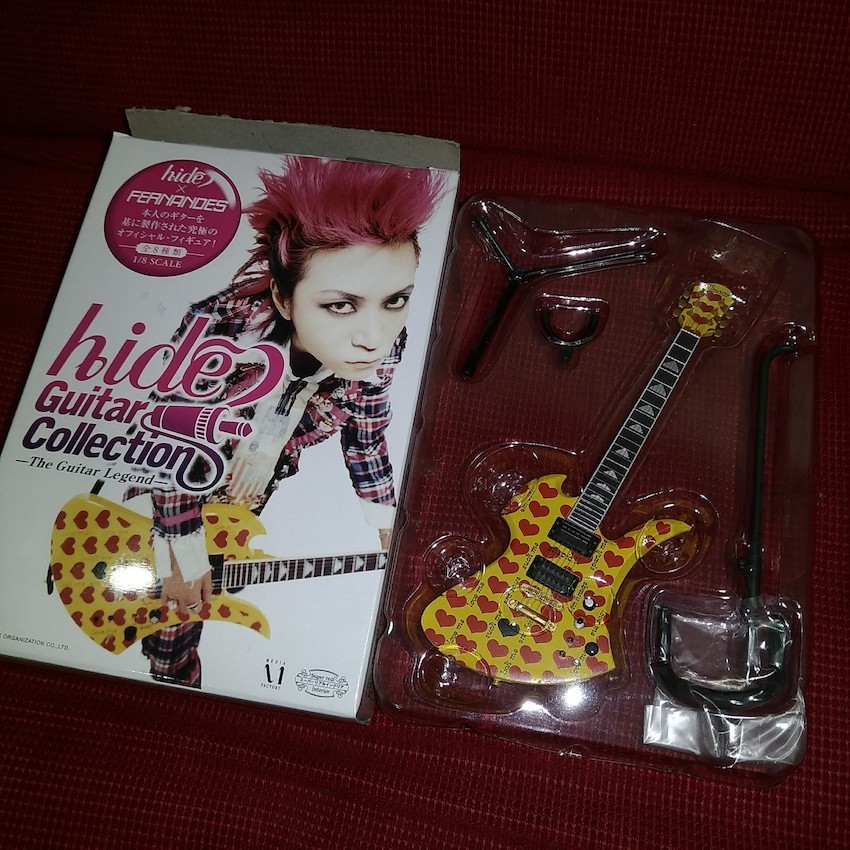 hide吉他模型 MG-YH Yellow Heart hide Guitar Collection / X JAPAN | 蝦皮購物