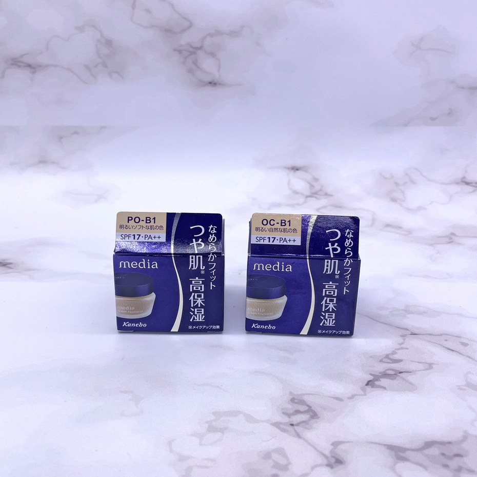 Media 媚點 極上粉嫩保濕粉底霜SPF17 PA++｜ PO-B1粉膚色｜ OC-B1 淺膚色 | 蝦皮購物