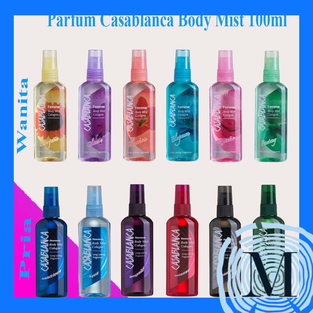 Casablanca Body Mist Cologne Parfum Minyak Wangi MKBT212 | 蝦皮購物