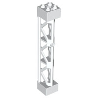 【小荳樂高】LEGO 白色 2x2x10 高支架 三角垂直樑柱 Support 95347 4667464 | 蝦皮購物