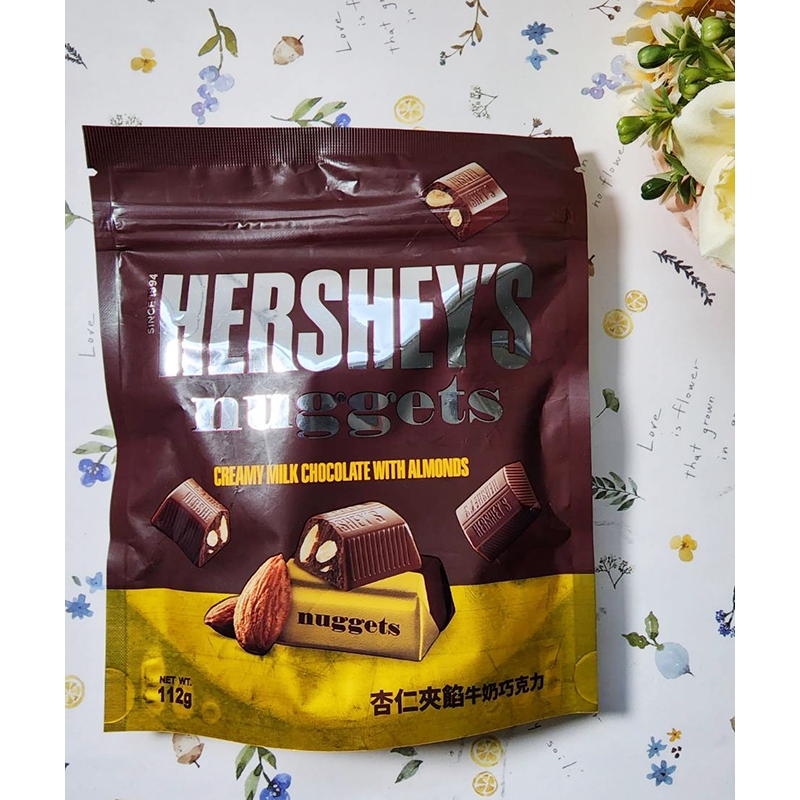 Hersheys 好時 金磚杏仁夾餡牛奶巧克力 分享包112g(效期2025/10/26)市價149元特價59元 | 蝦皮購物