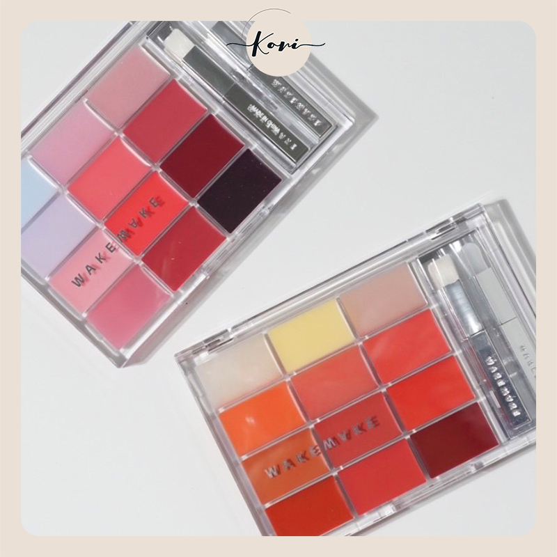 新色號!【KORI】WAKEMAKE 12色口紅盤 12色唇彩盤 口紅 唇膏 唇彩 唇部彩妝 韓國代購 | 蝦皮購物