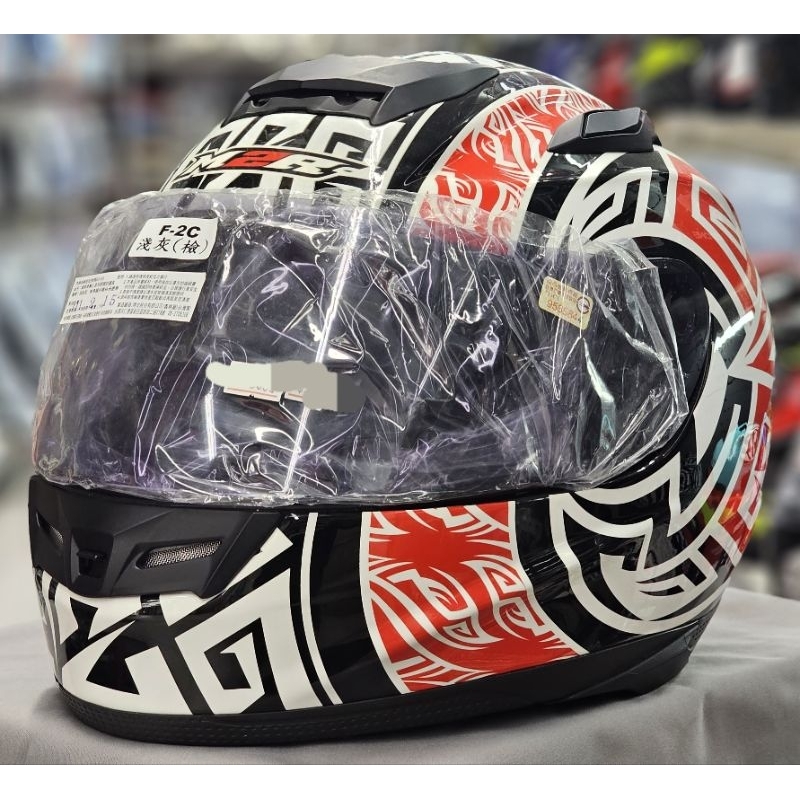 [力相安全帽 有實體店面]【特賣商品】M2R F2C 全罩#阿茲特克 強化認證 雙D扣 現貨免運 | 蝦皮購物