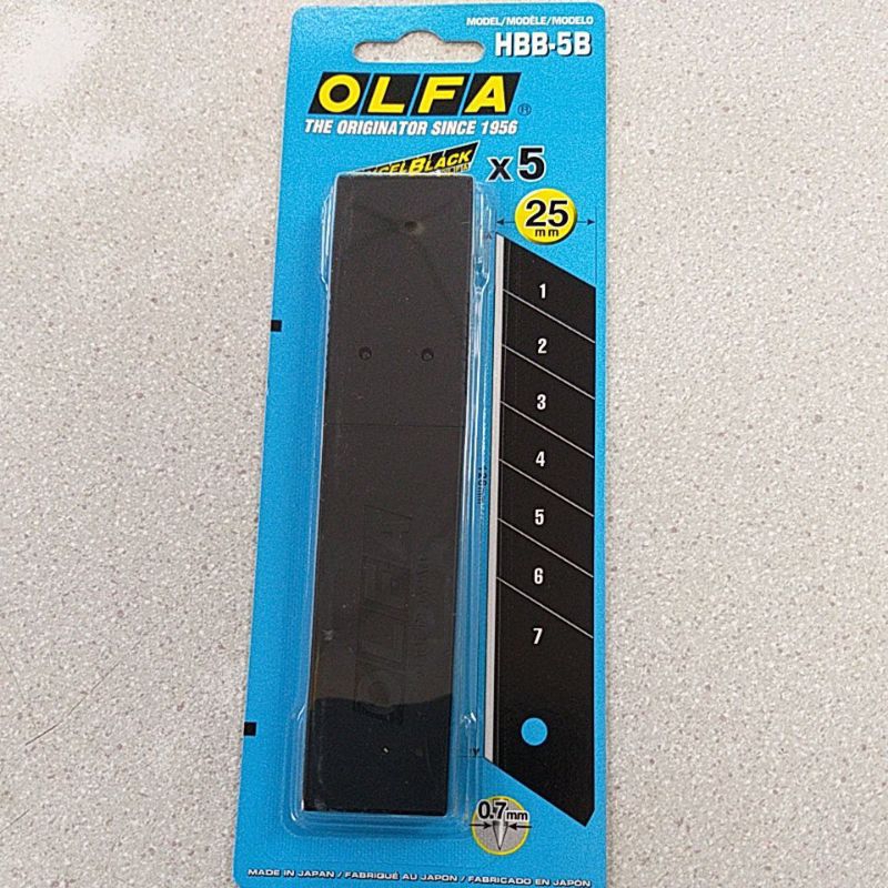 【橘子賺罐罐】OLFA 特大型美工刀 HBB-5B超銳黑刃 | 蝦皮購物