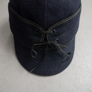 《白木11》40S VINTAGE WOOL RAILROAD CAP 美國製 深藍 羊毛 遮耳 保暖 飛行帽 | 蝦皮購物