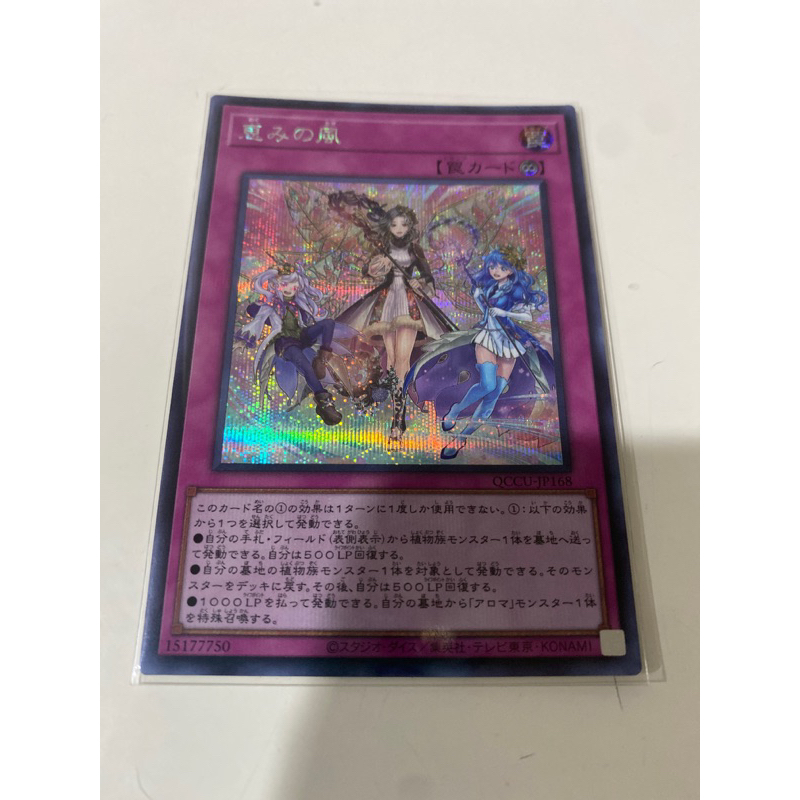 遊戲王 QCCU-JP168 恩惠之風 (半鑽) | 蝦皮購物