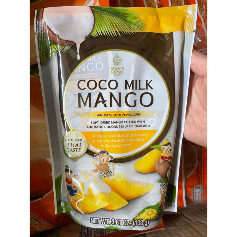 「免運」泰國Siam's Royal COCO暹羅皇家椰奶芒果乾108g 芒果乾 果香味十足 微微的酸甜 | 蝦皮購物