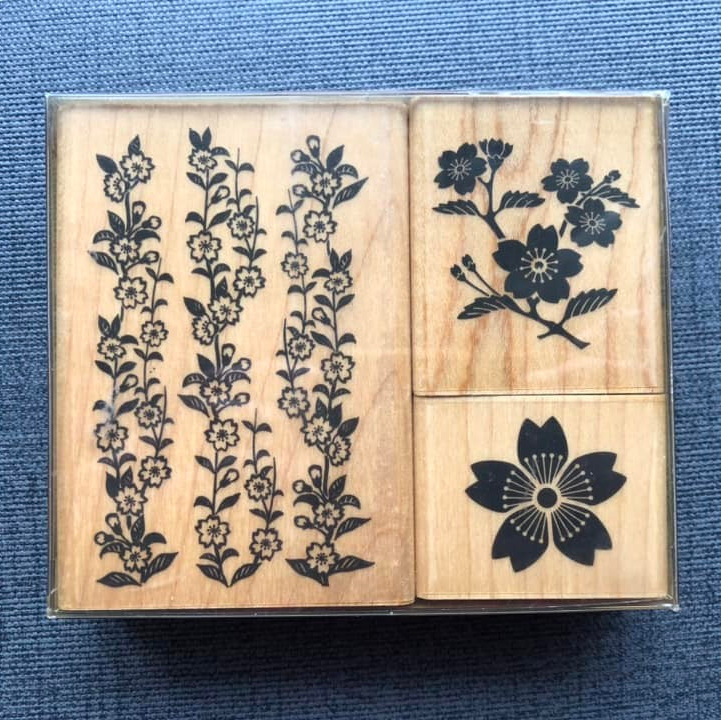 日本 Kodomo Inc 3938-012 Sakura 櫻花印章套組 楓木印章 卡片 貝登堡 牧莎紀事 絕版套組 | 蝦皮購物