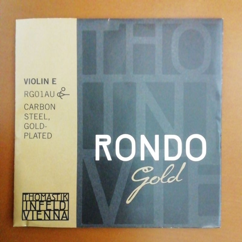 {鈺聲國際弦樂器} Thomastik-Infeld Rondo Gold RG100 RG01AU 小提琴 金E弦 | 蝦皮購物