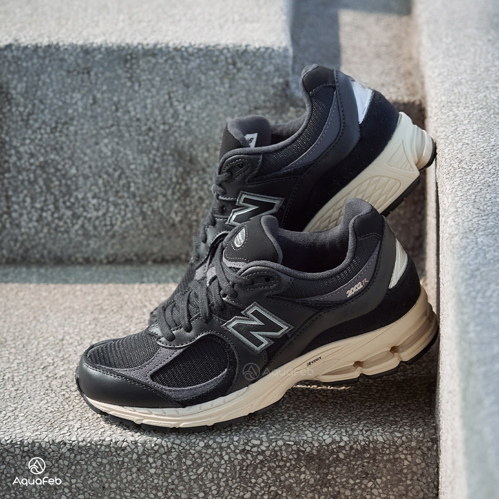 New Balance 2002R 男鞋 女鞋 黑色 D楦 奶油底 皮革款 復古 慢跑鞋 M2002RIB | 蝦皮購物