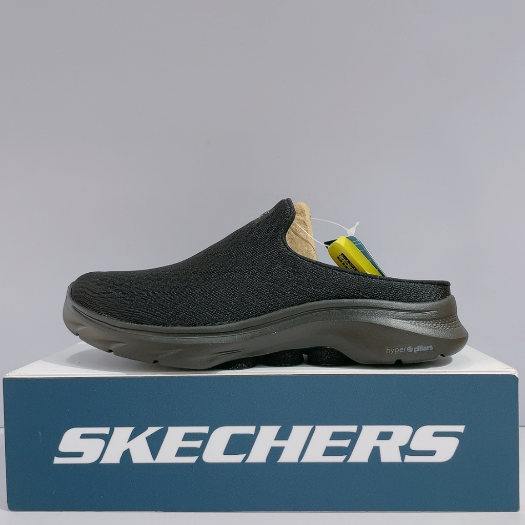 SKECHERS GO WALK 7 女生 黑色 舒適 透氣 輕量 休閒 運動 懶人鞋 穆勒鞋 125224BBK | 蝦皮購物