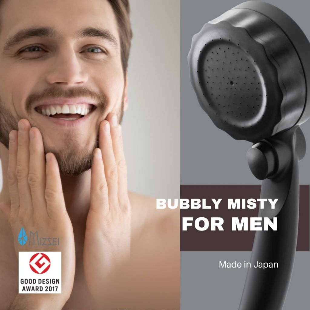 MIZSEI 奈米氣泡美肌蓮蓬頭-日本製-BUBBLY MISTY SH23B-亞黑色(全黑) | 蝦皮購物
