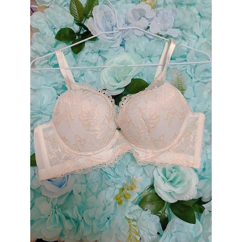 【aimerfeel 】日本專櫃側翼片高脇邊80B=36B/80C=36C單內衣(蕾絲白) | 蝦皮購物