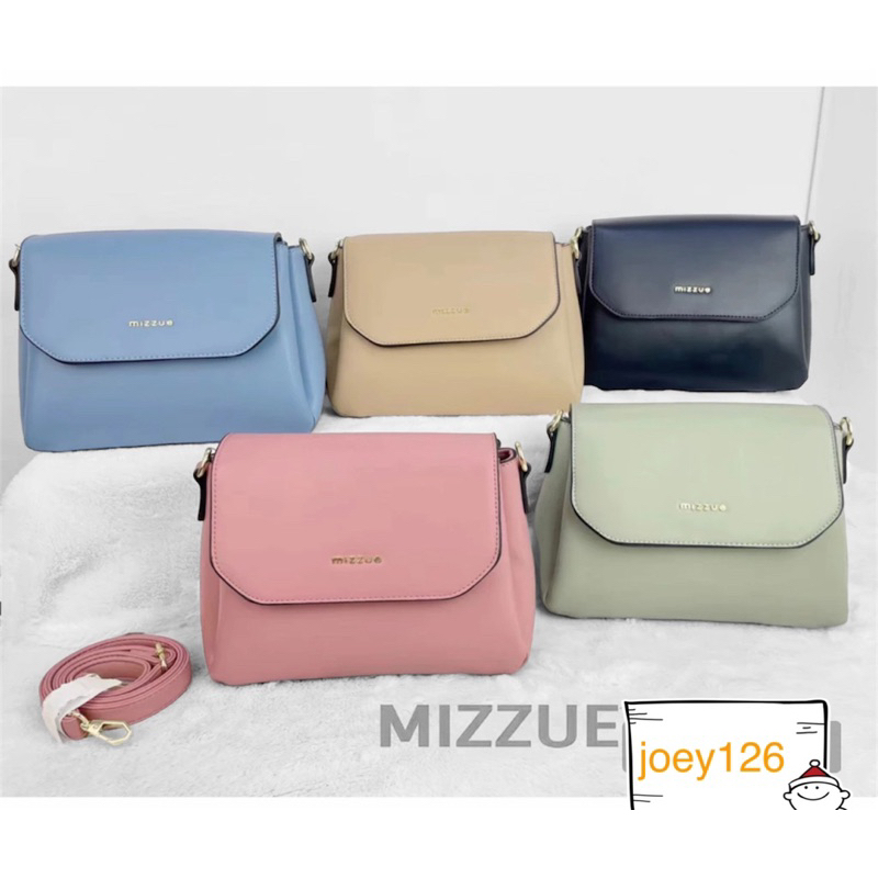 Mizzue 皮革三層拉鍊側背包 現貨（五色）大容量側背包 斜背包Joey126 | 蝦皮購物