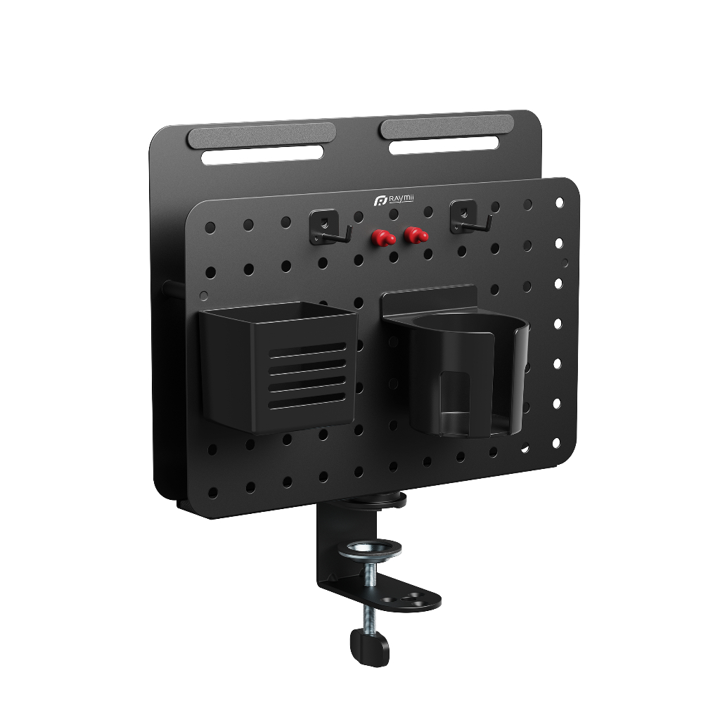 【瑞米 Raymii】LSA-82 夾桌式 旋轉洞洞板 文具收納立架 耳機掛架 遊戲手把掛架 杯架 桌面收納 | 蝦皮購物