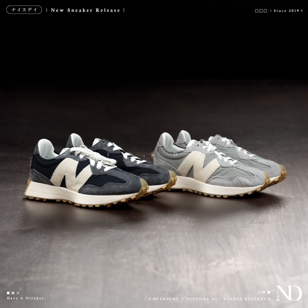 NICEDAY 現貨 New Balance 327 隕石灰 煙燻黑 男女尺寸 MS327KA1 MS327KB1 | 蝦皮購物