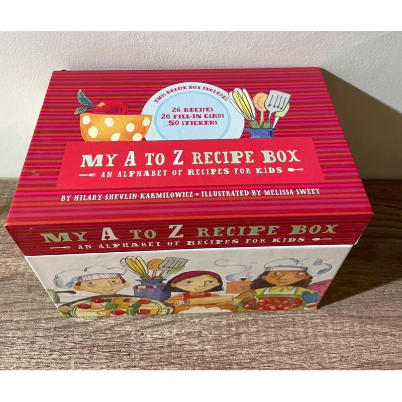 My A to Z Recipe Box:for Kids 小孩美味趣味挑戰食譜紀錄筆記（已絕版）現貨 | 蝦皮購物