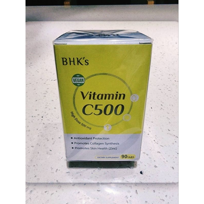 BHK's 維他命C500錠 90粒 500毫克 新效期 BHK's 維他命C C錠 | 蝦皮購物