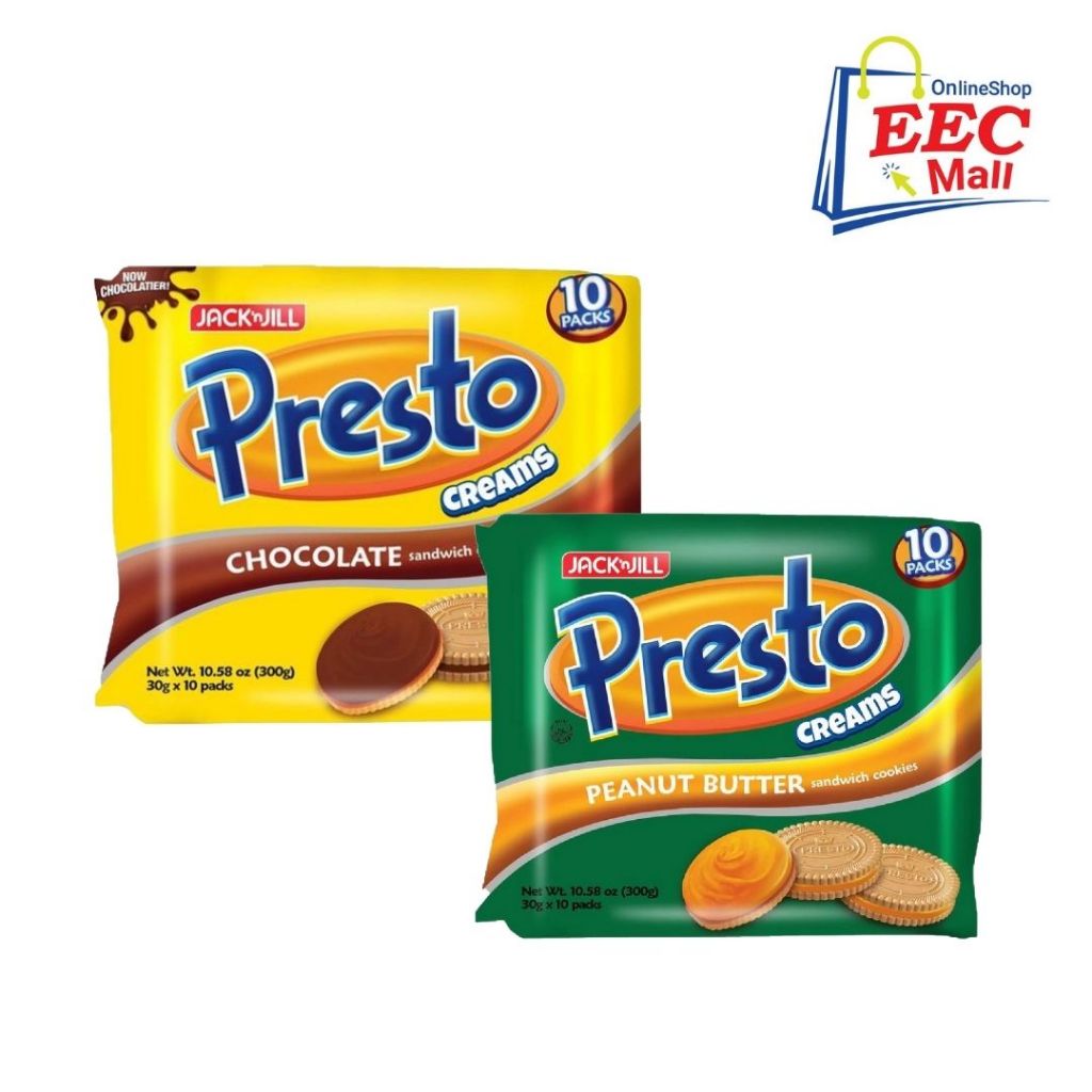 菲律賓 JACK N JILL PRESTO Chocolate Cookies 30g isi 10pcs 餅乾 | 蝦皮購物
