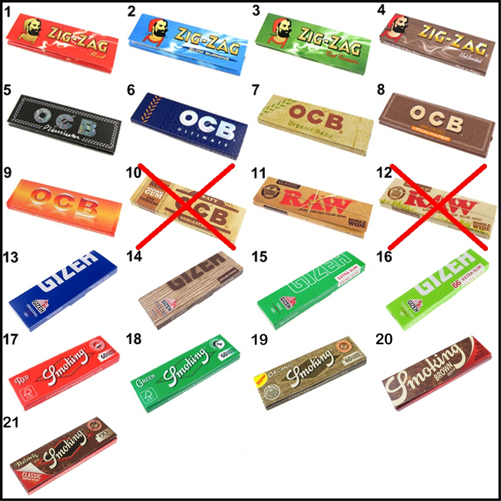 ☆福星煙具屋☆【ZIG-ZAG/OCB/Smoking/RAW/GIZEH】捲煙紙*10包 | 蝦皮購物