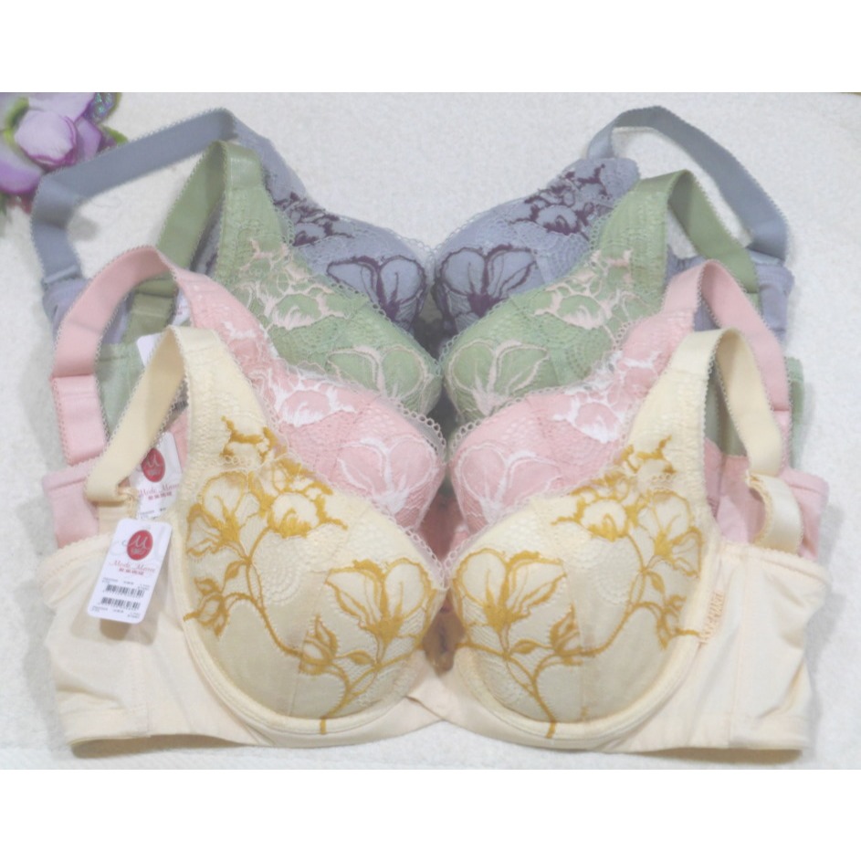 【曼黛瑪璉】雙弧系列~快感Bra【R62028】70F,75F,80F,85F,90E~奶酪黃,薔薇粉,碧玉綠,薄霧灰 | 蝦皮購物