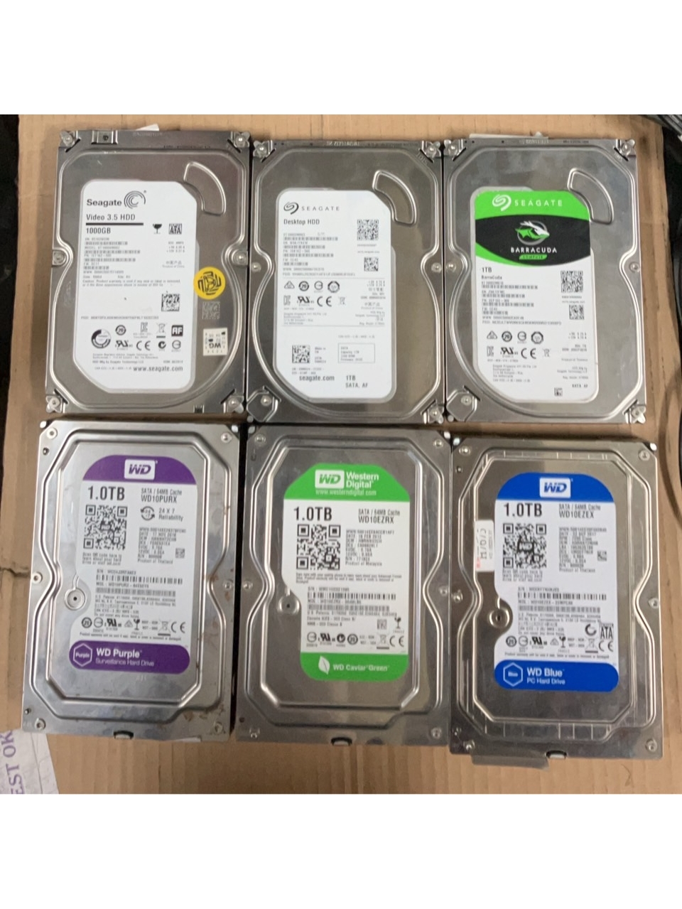 sata 1T 2T 3.5吋二手硬碟 WD TOSHIBA 希捷 HITACHI (無警告無不良)隨機出貨 | 蝦皮購物