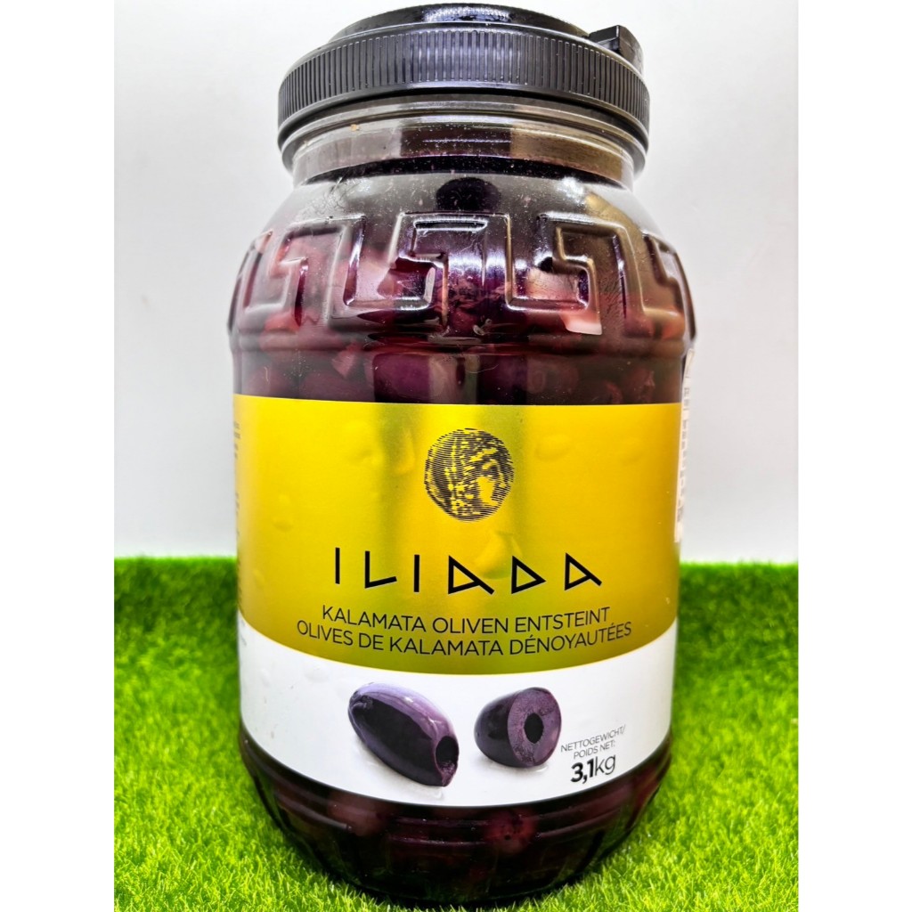 【捲髮阿嬤的柑仔店】＃Lliada伊利亞達＃去籽黑橄欖粒 3.1kg/罐 | 蝦皮購物