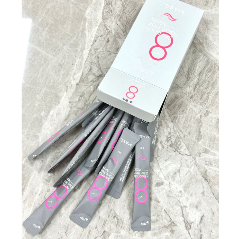 現貨｜盒損｜正品｜韓國 MASIL 沙龍級8秒護髮 髮膜旅行組 (8ml*20) | 蝦皮購物